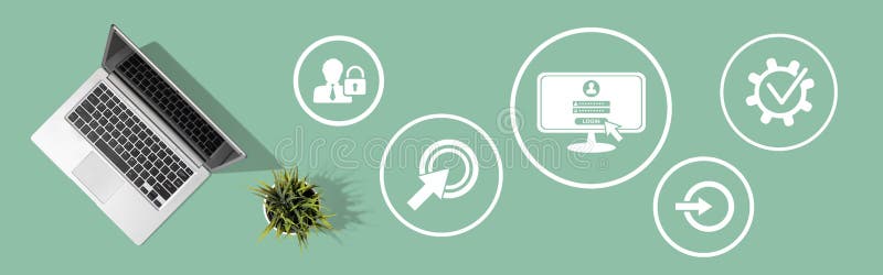 Concept of login stock photo. Image of entry, signin - 252425658