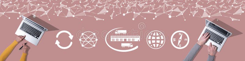 Concept of logistics stock image. Image of global, technology - 295615949