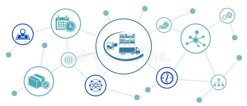 Concept of logistics stock illustration. Illustration of logistics ...