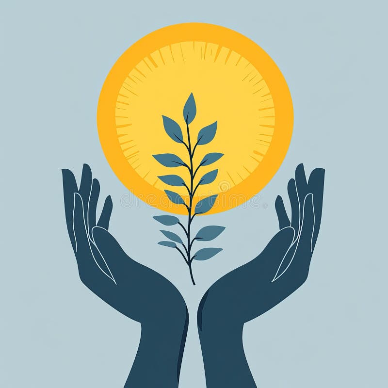 The Concept Logo Design for a Bright Future is Depicted in Yellow and ...