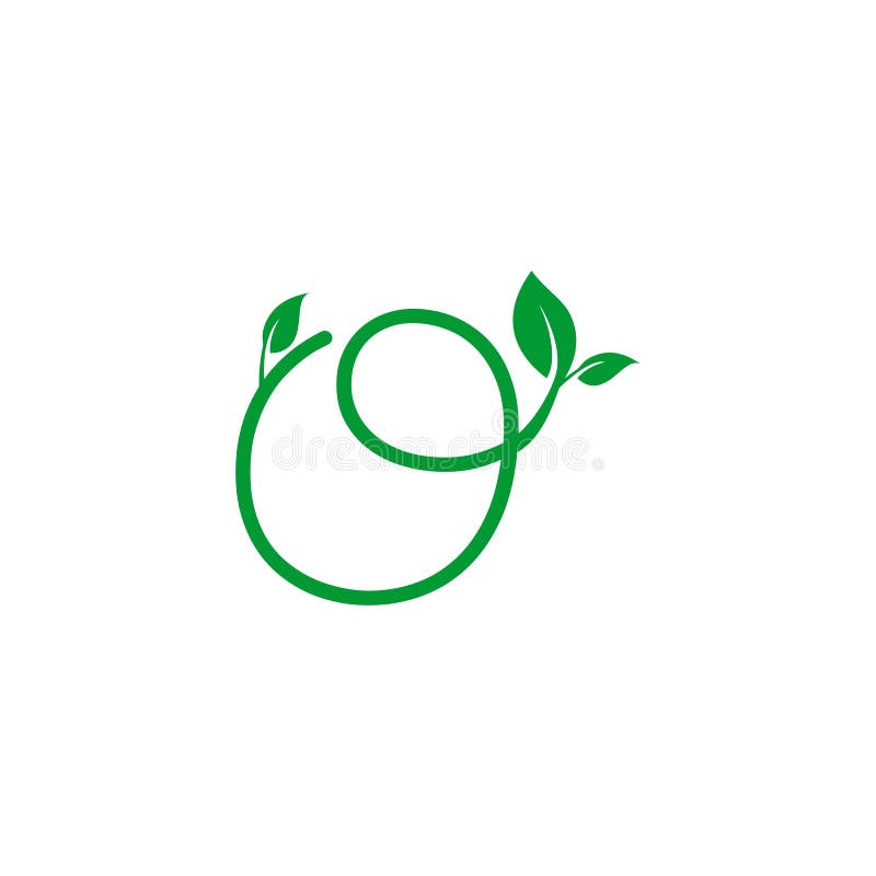 Initials leaf logo concept stock illustration. Illustration of fresh ...