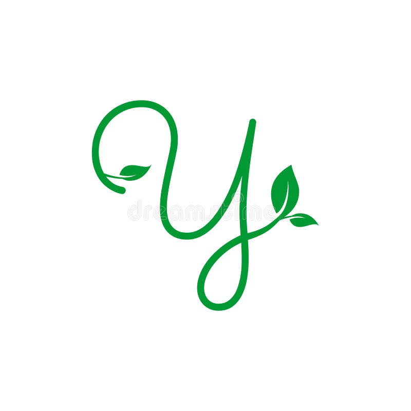 Leaf initials logo concept stock illustration. Illustration of element ...