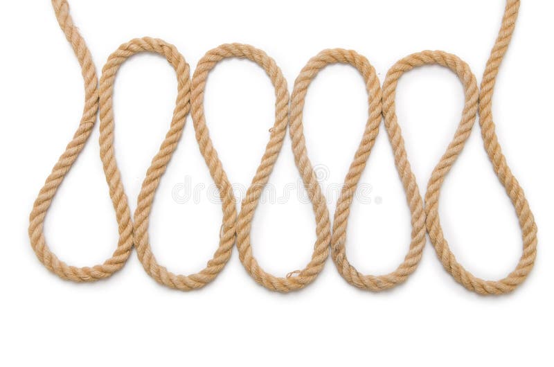 The Concept with Long Hemp Rope Stock Photo - Image of lasso, material ...