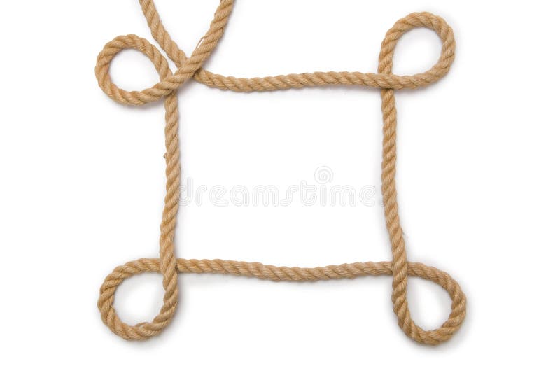 The Concept with Long Hemp Rope Stock Image - Image of lasso, line ...