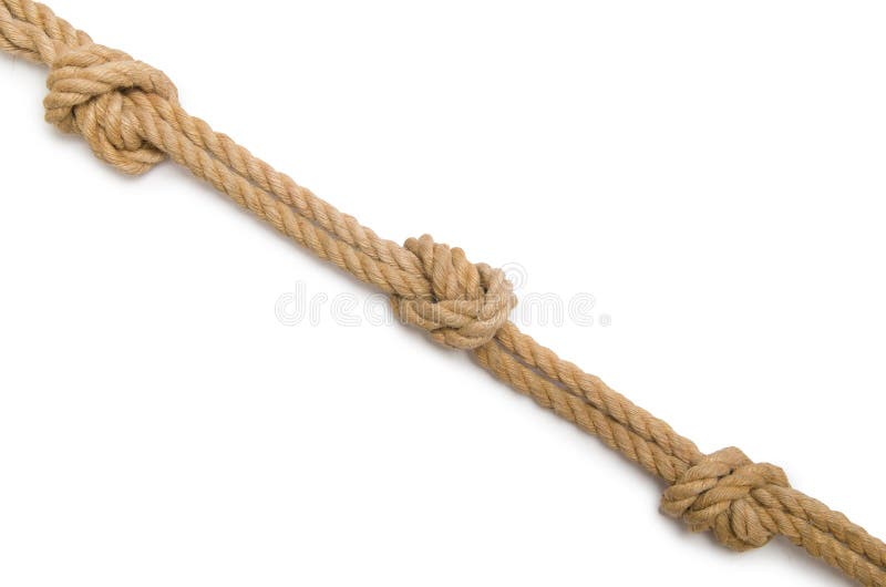 The Concept with Long Hemp Rope Stock Photo - Image of knot, spiral ...