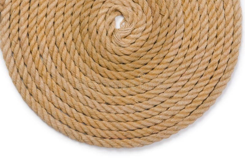The Concept with Long Hemp Rope Stock Image - Image of strength, straw ...