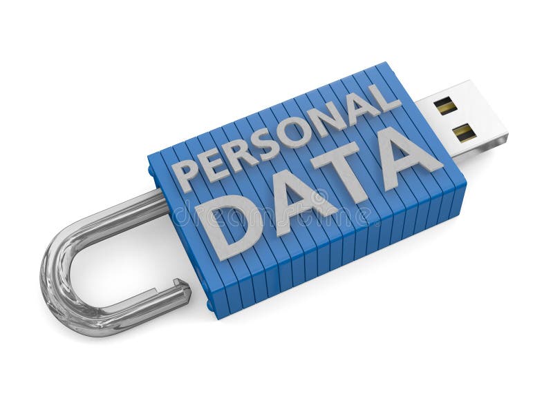 Concept for Loss of Personal Data Stock Illustration - Illustration of ...
