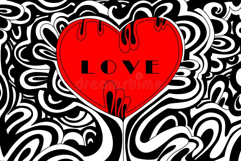 Concept of Love, Modern Illustration of a Heart. Stock Vector ...