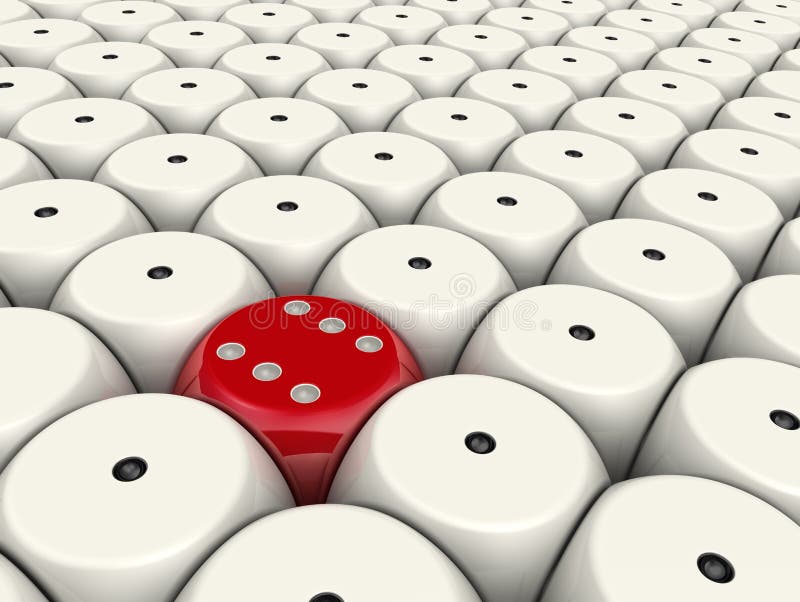 The Concept of Low Probability Event Outcome Stock Illustration ...