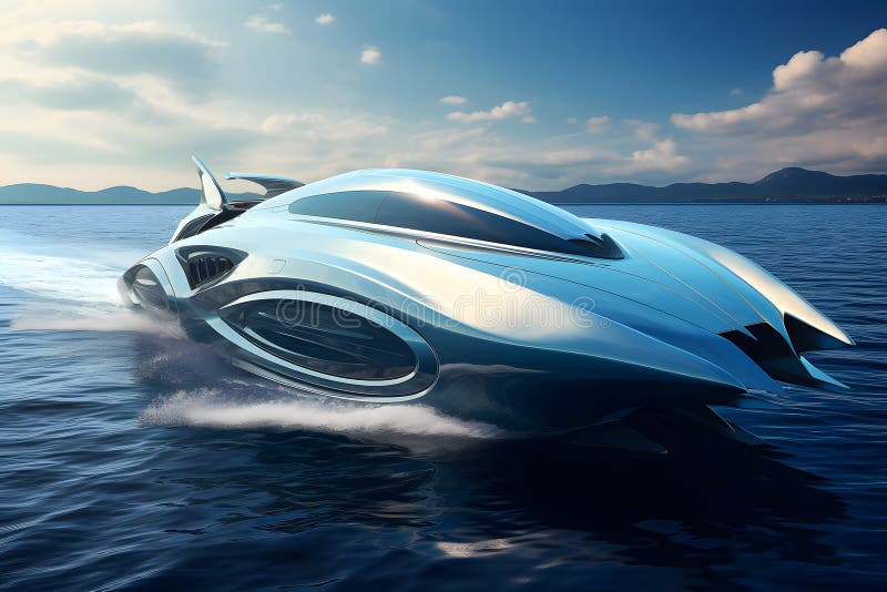 The Concept of a Luxury Yacht of the Future for Ocean Cruising Stock ...