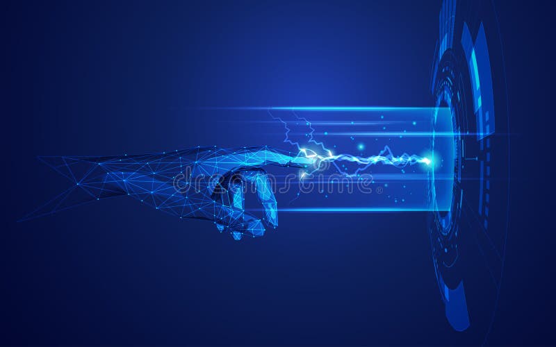 CyberHand3 stock vector. Illustration of data, artificial - 171693723