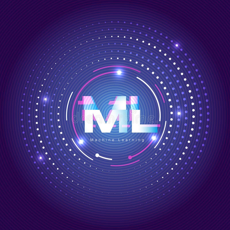 The Concept of Machine Learning ML Stock Vector - Illustration of ...