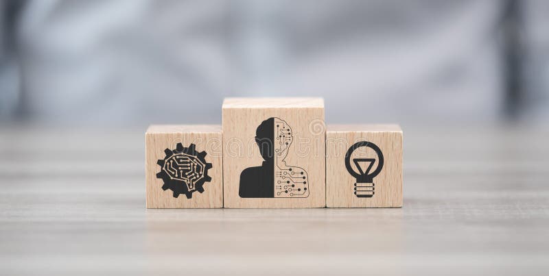 Concept of Machine Learning Stock Photo - Image of mind, processor ...