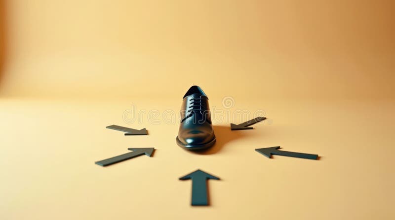 Concept of Making Choices and Taking Different Paths in Life Stock ...