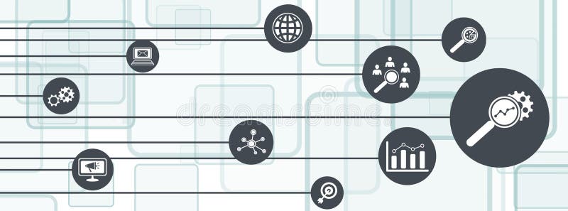 Concept of market research stock illustration. Illustration of market ...