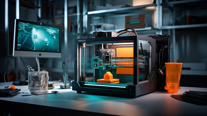 Concept Model Design Engineering Plastic 3d Printer Technology Three ...