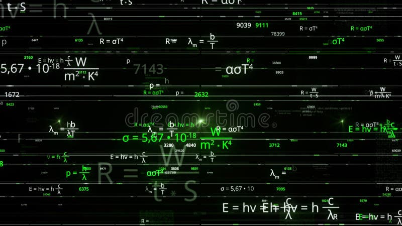 Concept of Mathematical or Scientific Research. Animation Stock ...