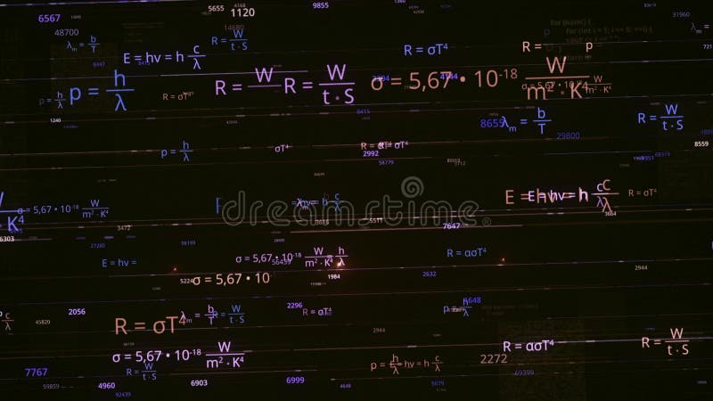 Concept of Mathematical or Scientific Research. Animation Stock Footage ...