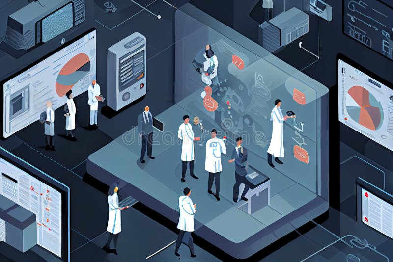 Concept of Medical Doctors Working with Technology Services To Solve ...