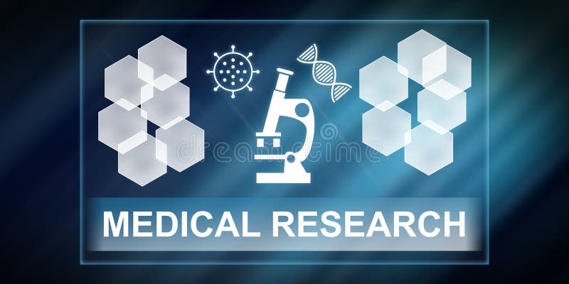Concept of Medical Research Stock Illustration - Illustration of ...