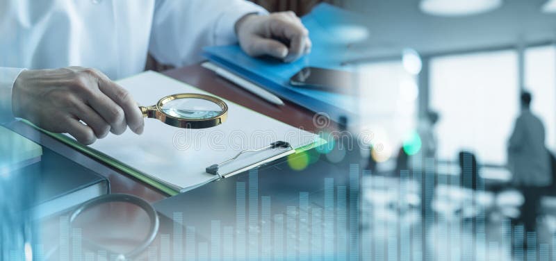 Of Medical Statistics and Analysis in a Hospital Stock Image - Image of ...