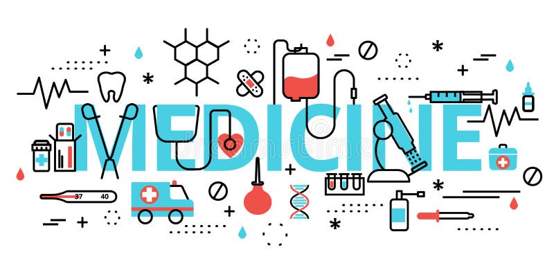 Concept of Medicine, Vector Illustration Stock Vector - Illustration of ...