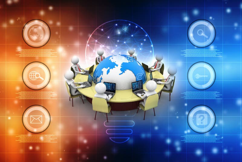 Concept of Meeting, Education and Learning, Presentation. Technology ...