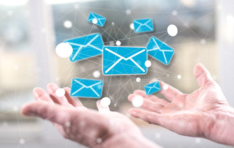 Concept of message stock image. Image of internet, post - 195153623