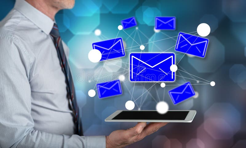 Concept of message stock image. Image of email, contact - 175503295