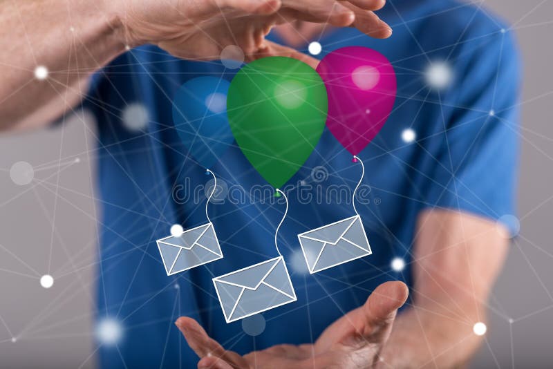 Concept of message stock illustration. Illustration of concept - 141079801