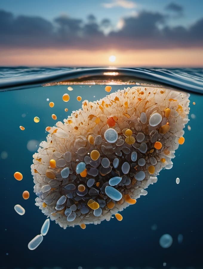 Microplastic Particles Floating in Ocean, Creating a Toxic Soup, Marine ...