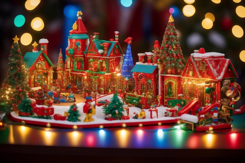 Miniature Santa S Workshop Playsets a World of Festive Delight.AI ...