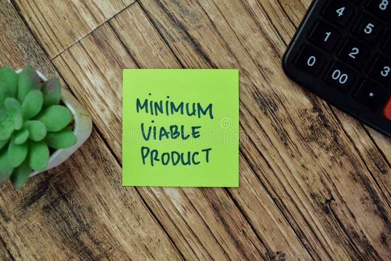 Concept of Minimum Viable Product Write on Sticky Notes Isolated on ...