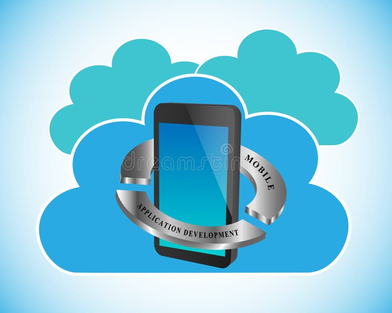 Concept Mobile Application Development Stock Illustration ...