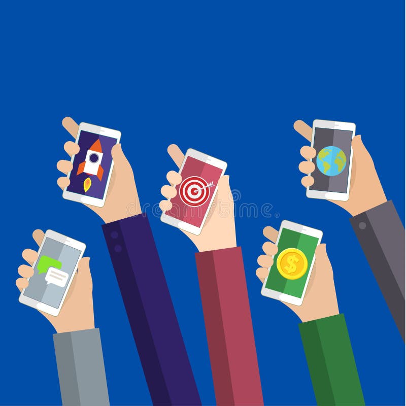 Concept for mobile apps stock vector. Illustration of infographic ...