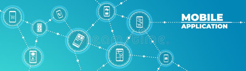 Concept for Mobile Apps. Vector Illustration. EPS 10 Stock Vector ...