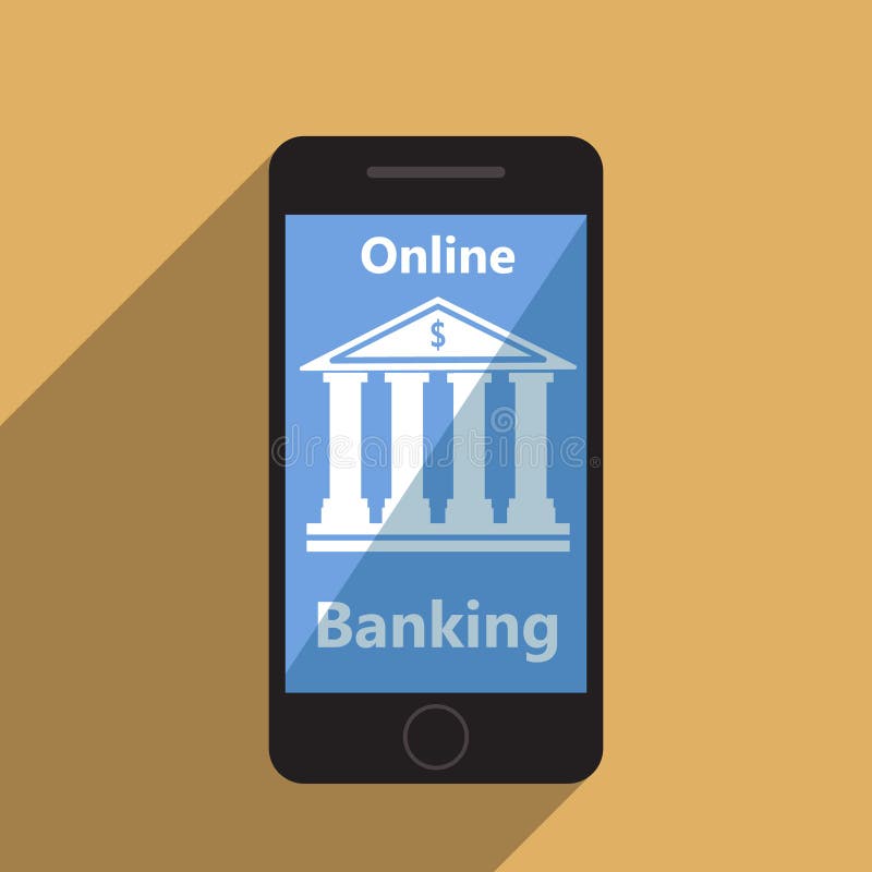 Concept for Mobile Banking and Online Payment Stock Vector ...