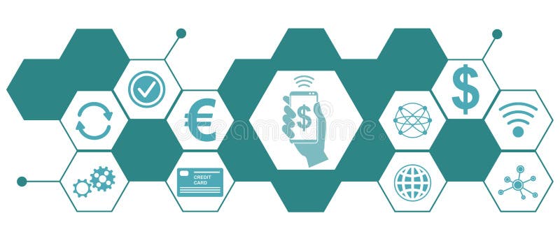 Concept of mobile payment stock illustration. Illustration of purchase ...
