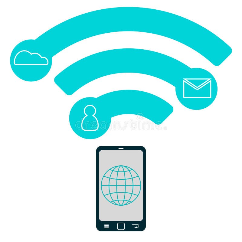 Concept of Mobile Technology Infographic. Global Mobile Networks Stock ...