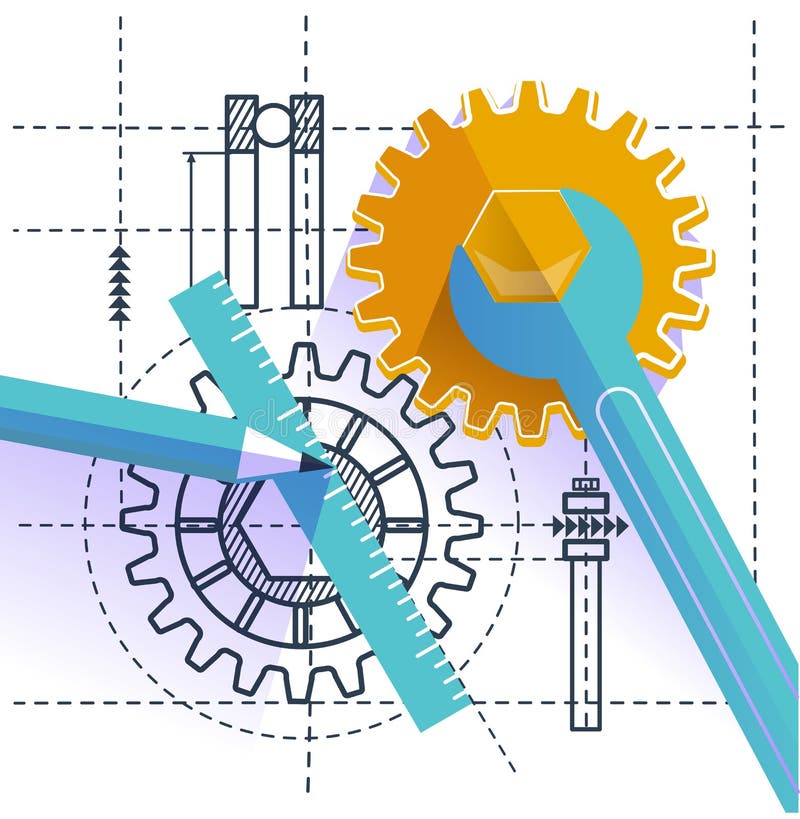 Concept of Modeling Flat Style Stock Illustration - Illustration of ...