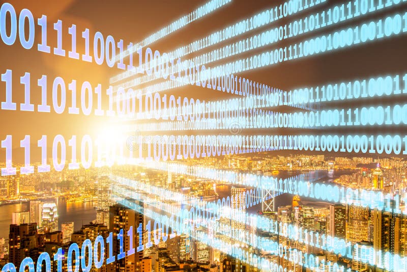 The Concept of Modern Digital City and Innovation Stock Image - Image ...