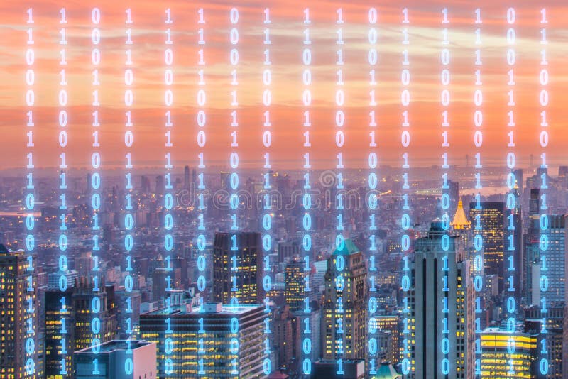 The Concept of Modern Digital City and Innovation Stock Photo - Image ...