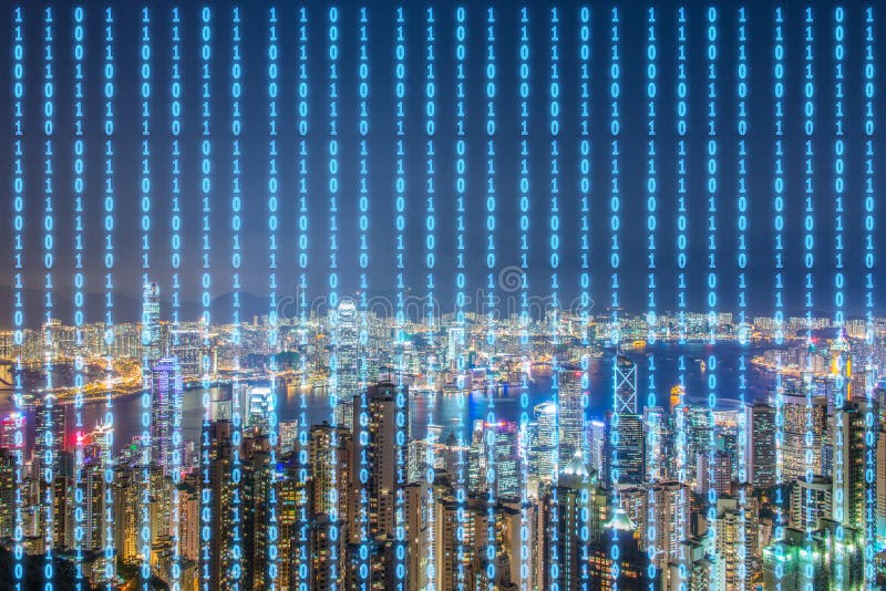 The Concept of Modern Digital City and Innovation Stock Illustration ...