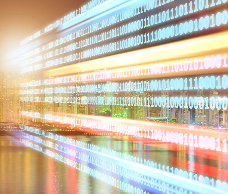 Concept of Modern Digital City and Innovation Stock Illustration ...