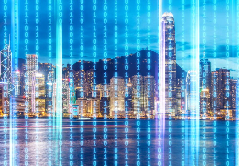 Concept of Modern Digital City and Innovation Stock Illustration ...