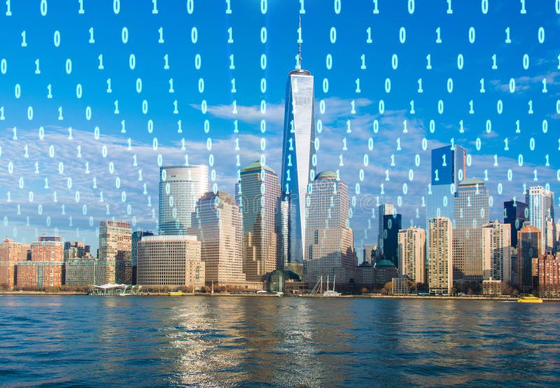 Concept of Modern Digital City and Innovation Stock Image - Image of ...