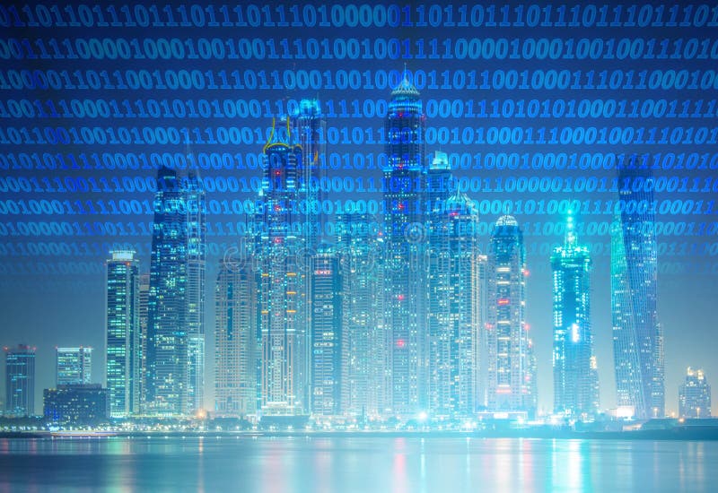 Concept of Modern Digital City and Innovation Stock Photo - Image of ...