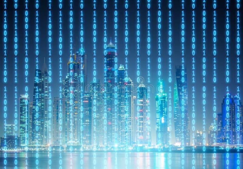 Concept of Modern Digital City and Innovation Stock Image - Image of ...