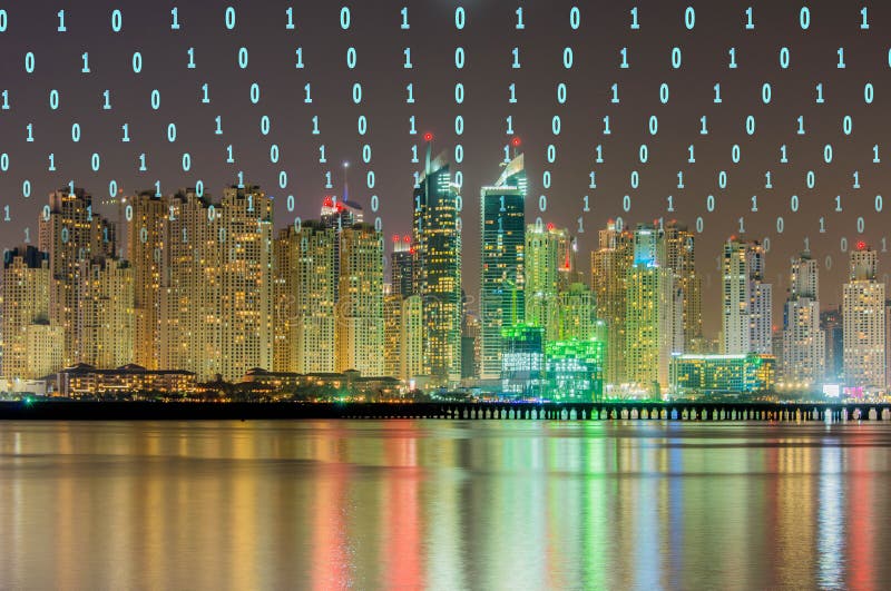 Concept of Modern Digital City and Innovation Stock Photo - Image of ...