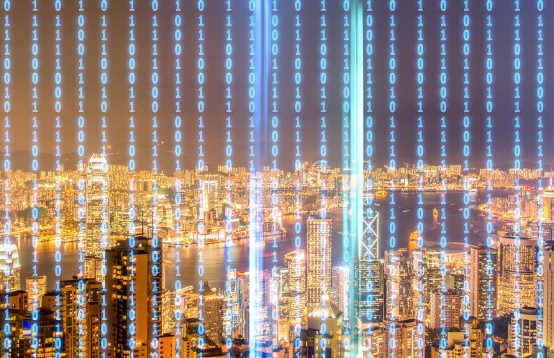 Concept of Modern Digital City and Innovation Stock Illustration ...